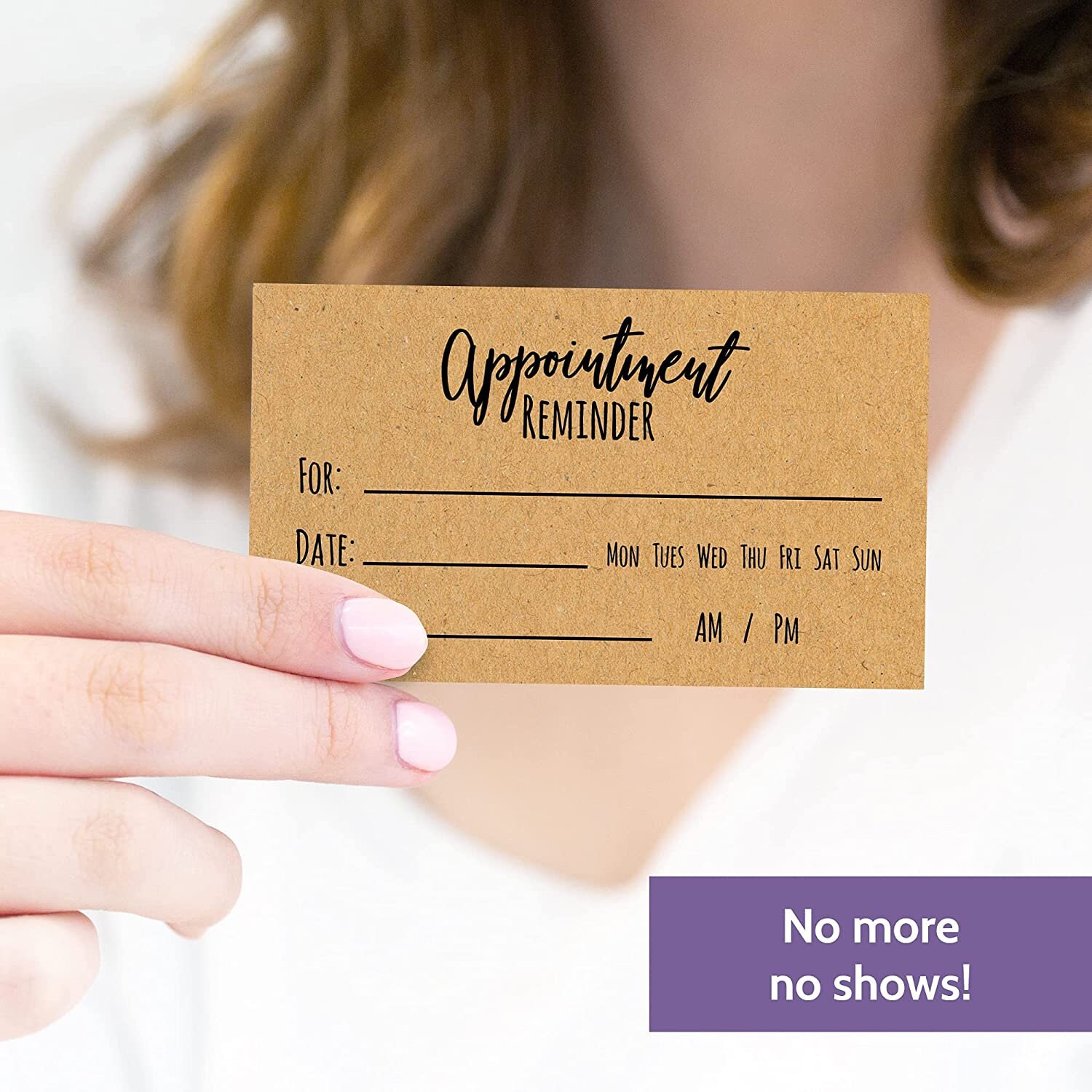 200 Appointment Reminder Cards Kraft Style for Business - Etsy