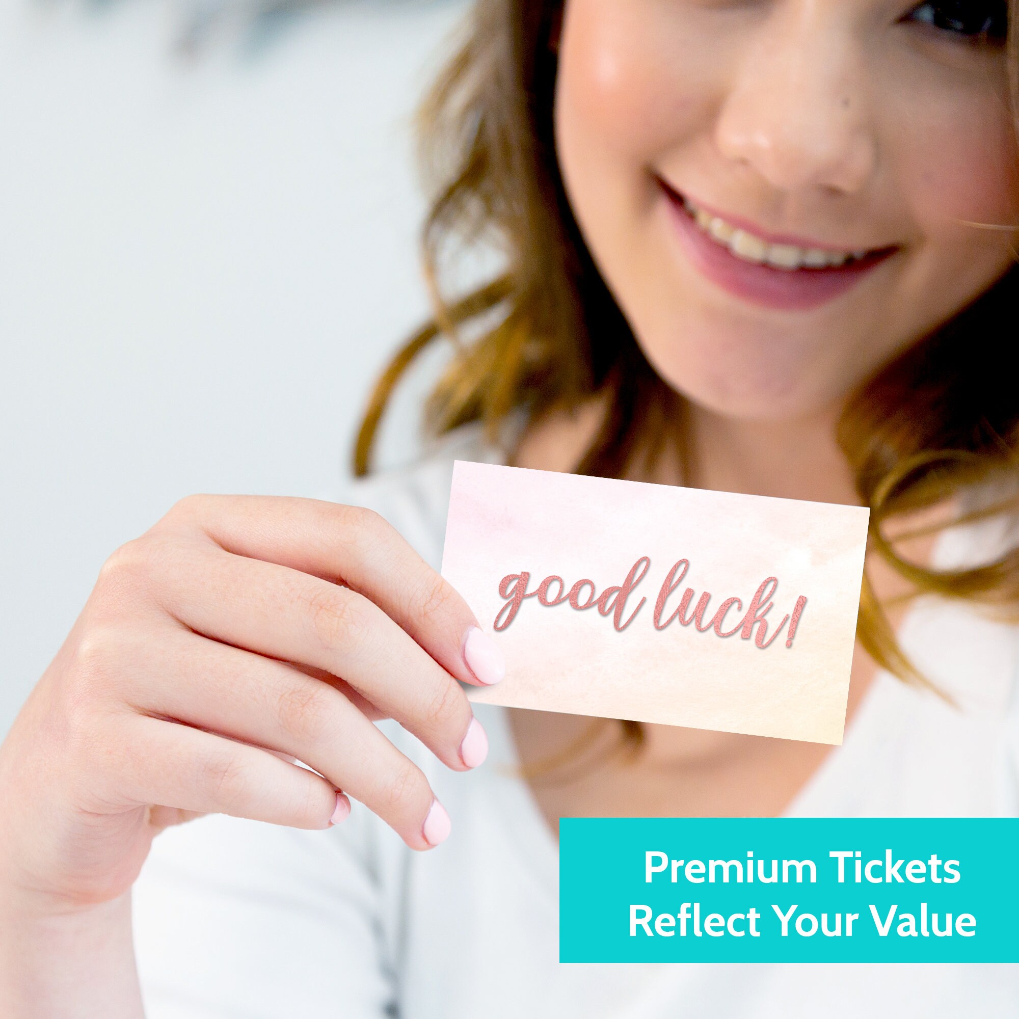 100 Raffle Tickets 3.5x2 Faux Rose Gold Pink Theme Enter - Etsy