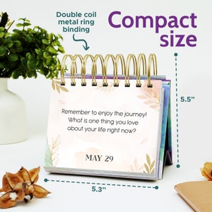 Motivational Daily Flip Calendar - Perpetual Desk Calendar With Gift ...