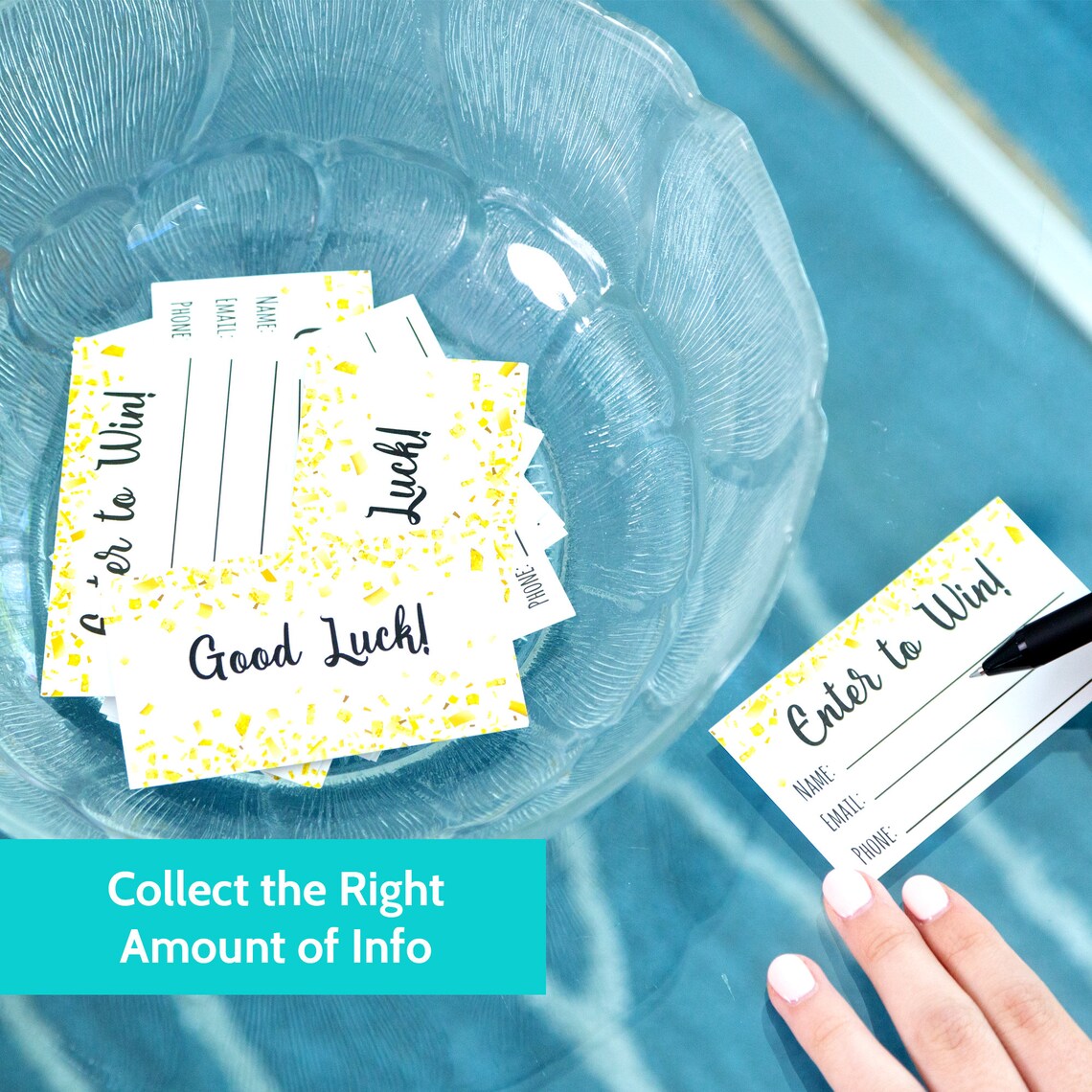 600 Raffle Tickets 3.5x2 Enter to Win Entry Form Cards for - Etsy