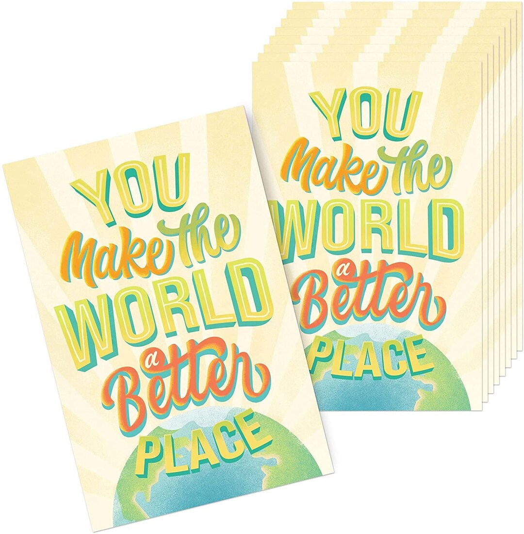50 Thank You Postcards - 4x6 Inspirational Cards for Employee ...