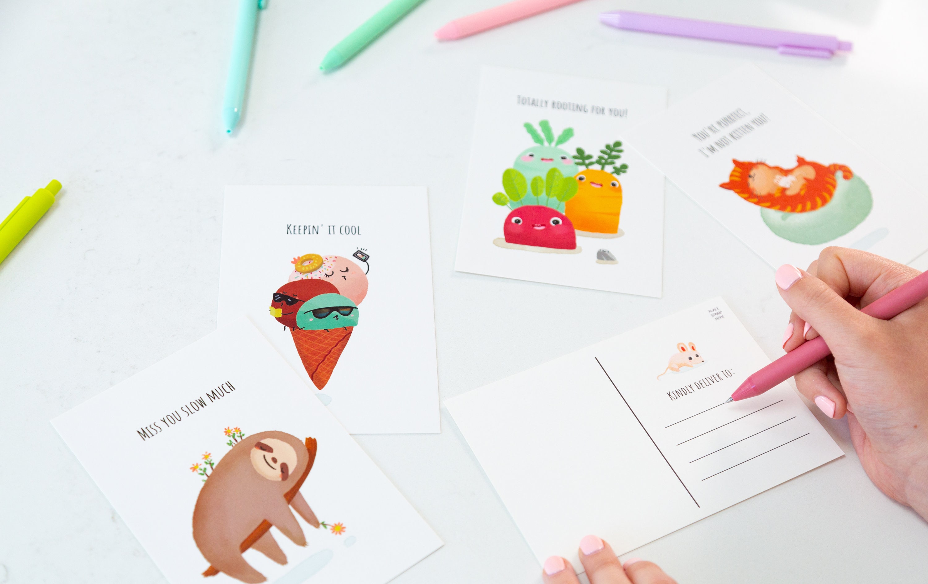 40 Funny Postcards Punny Puns Bulk Thinking of You Postcard - Etsy