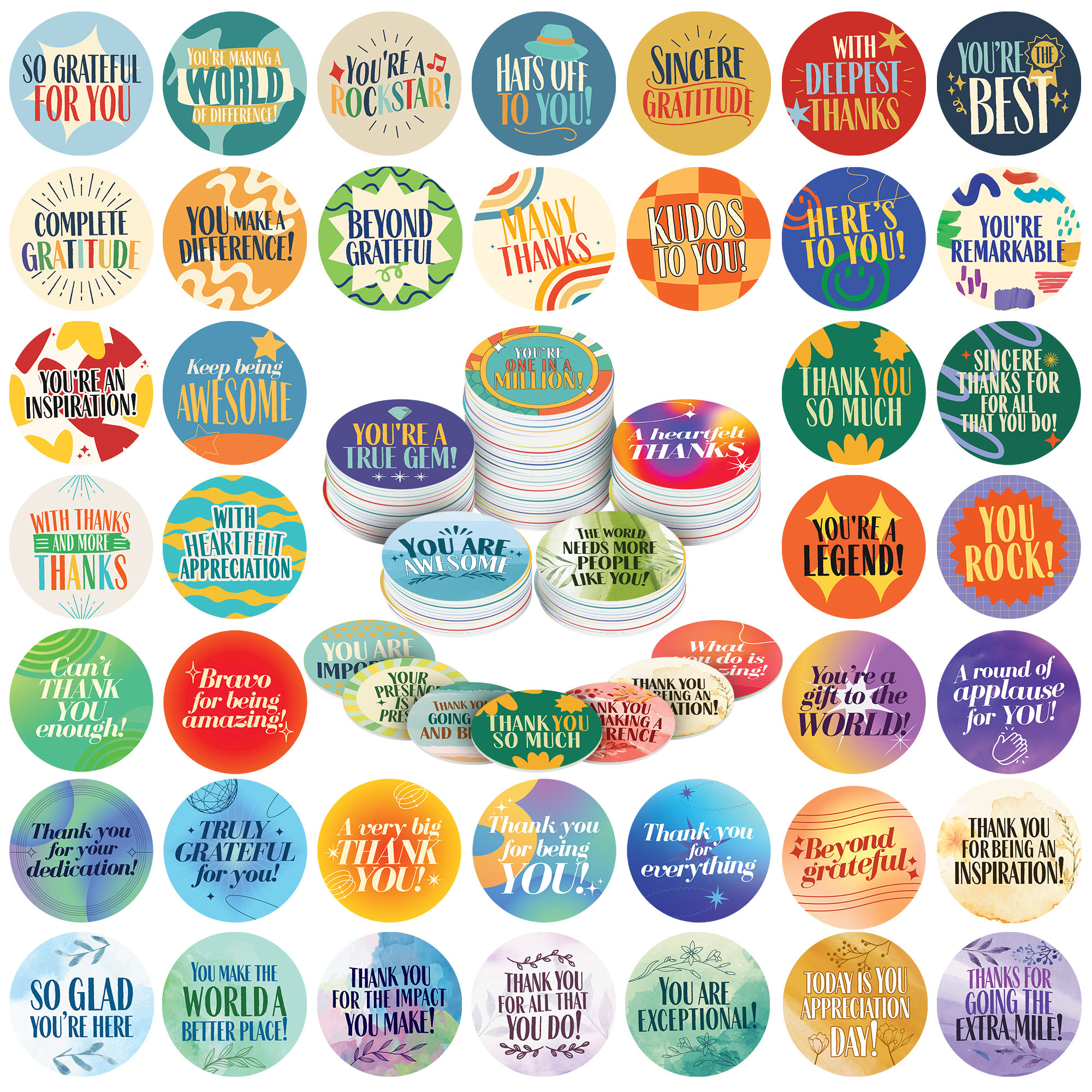 100 Mini Bulk Appreciation Gifts - 2.25” Token of Appreciation Chips ...