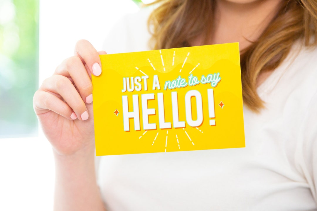 50 Hello Postcards - Bulk Postcards for Kids, Friends, Students ...