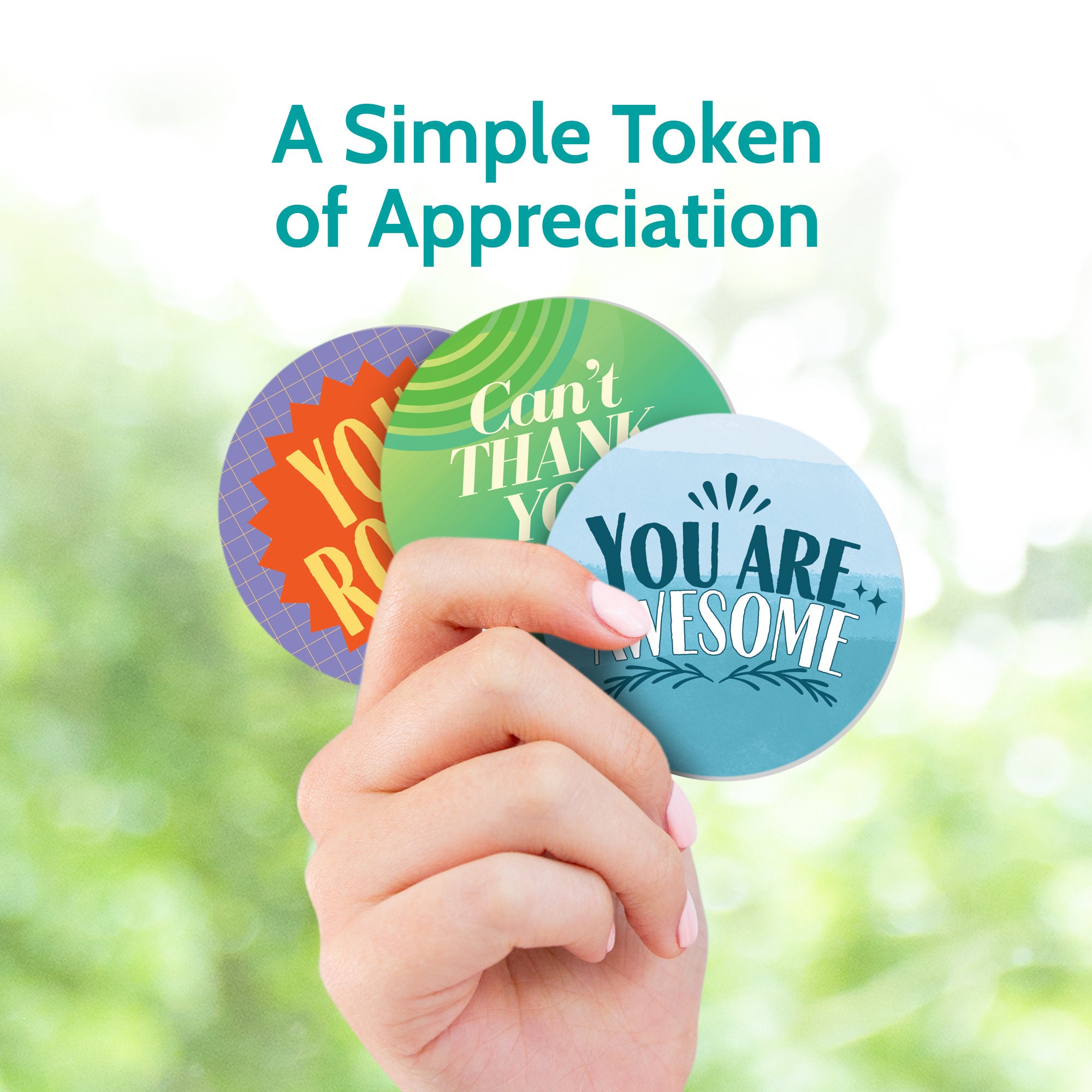 100 Mini Bulk Appreciation Gifts - 2.25” Token of Appreciation Chips ...