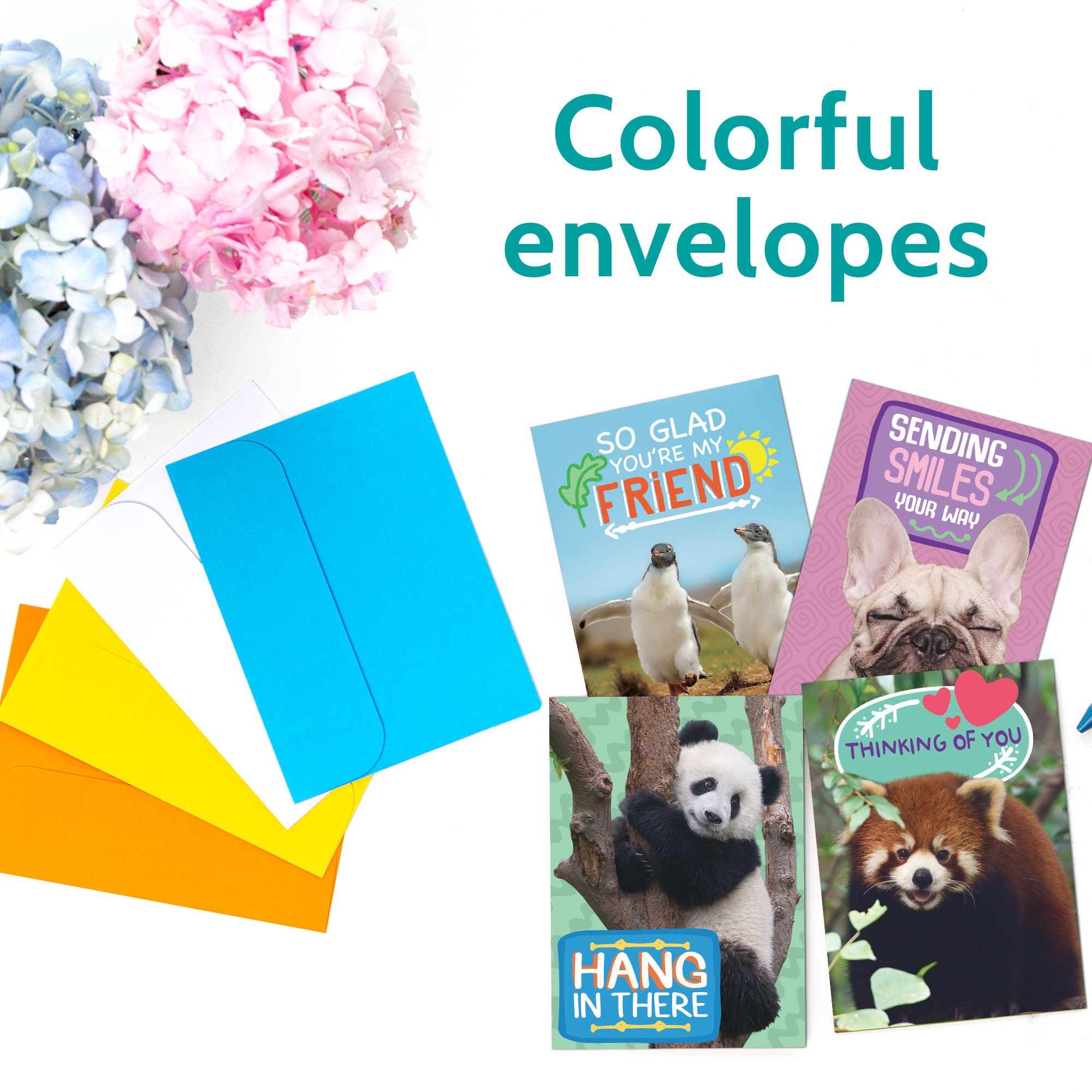 24 Funny Greeting Cards Set With Envelopes 24 Unique Designs - Etsy