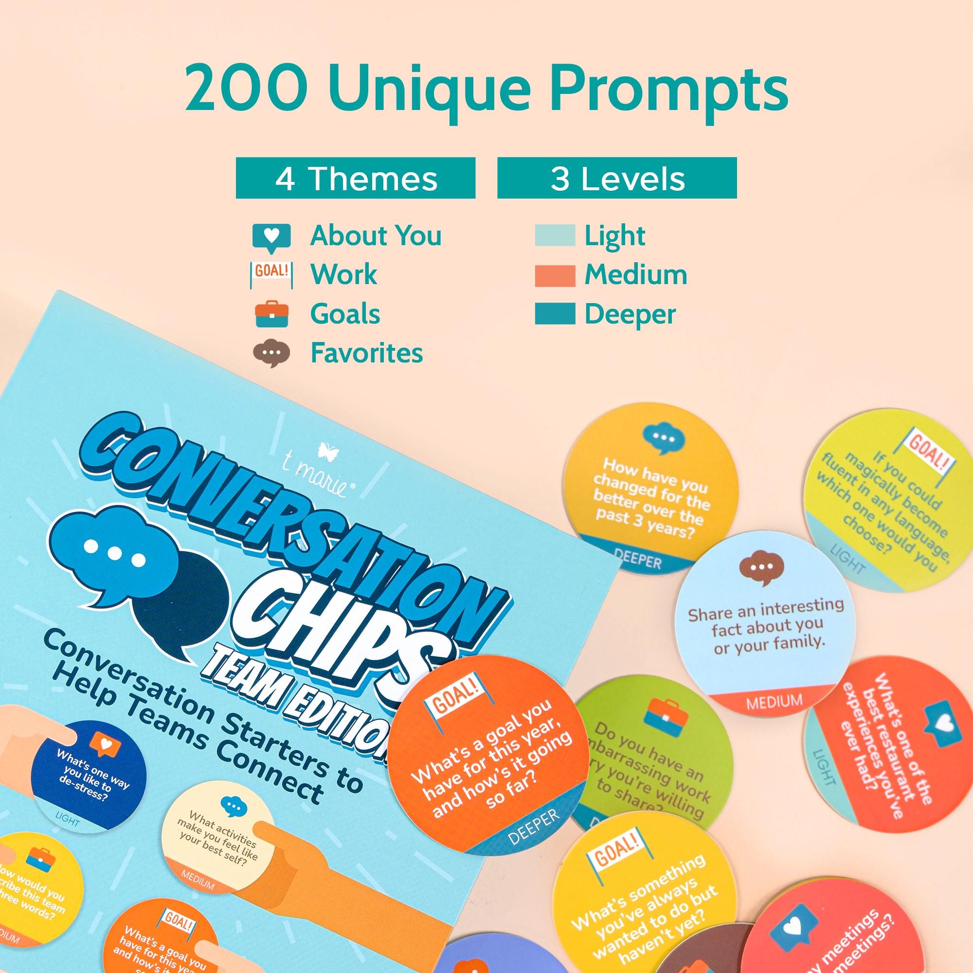 Conversation Chips Team Building Game - Conversation Starters and Team ...