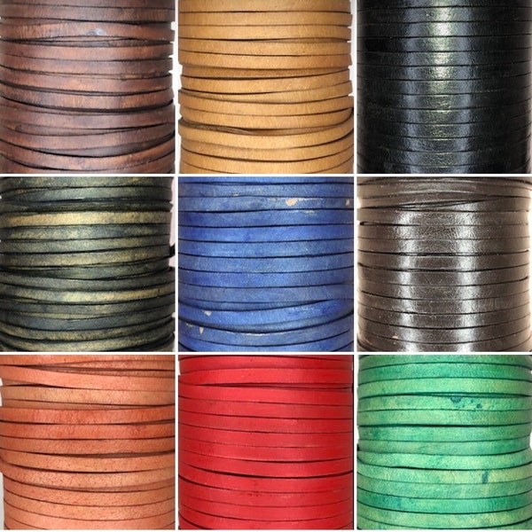 5mm Flat Leather - Etsy