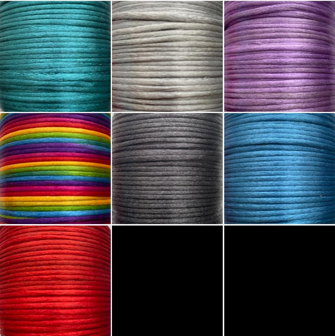 2mm Satin Cord Thong String Thread Jewellery Craft - Etsy