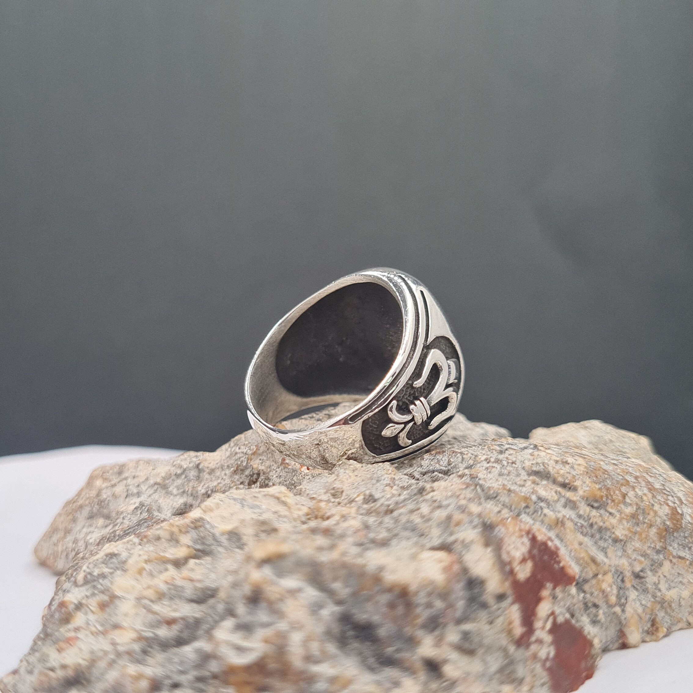 Silver Playing Card Ring Ace of Spades Men Ring Men Playing - Etsy