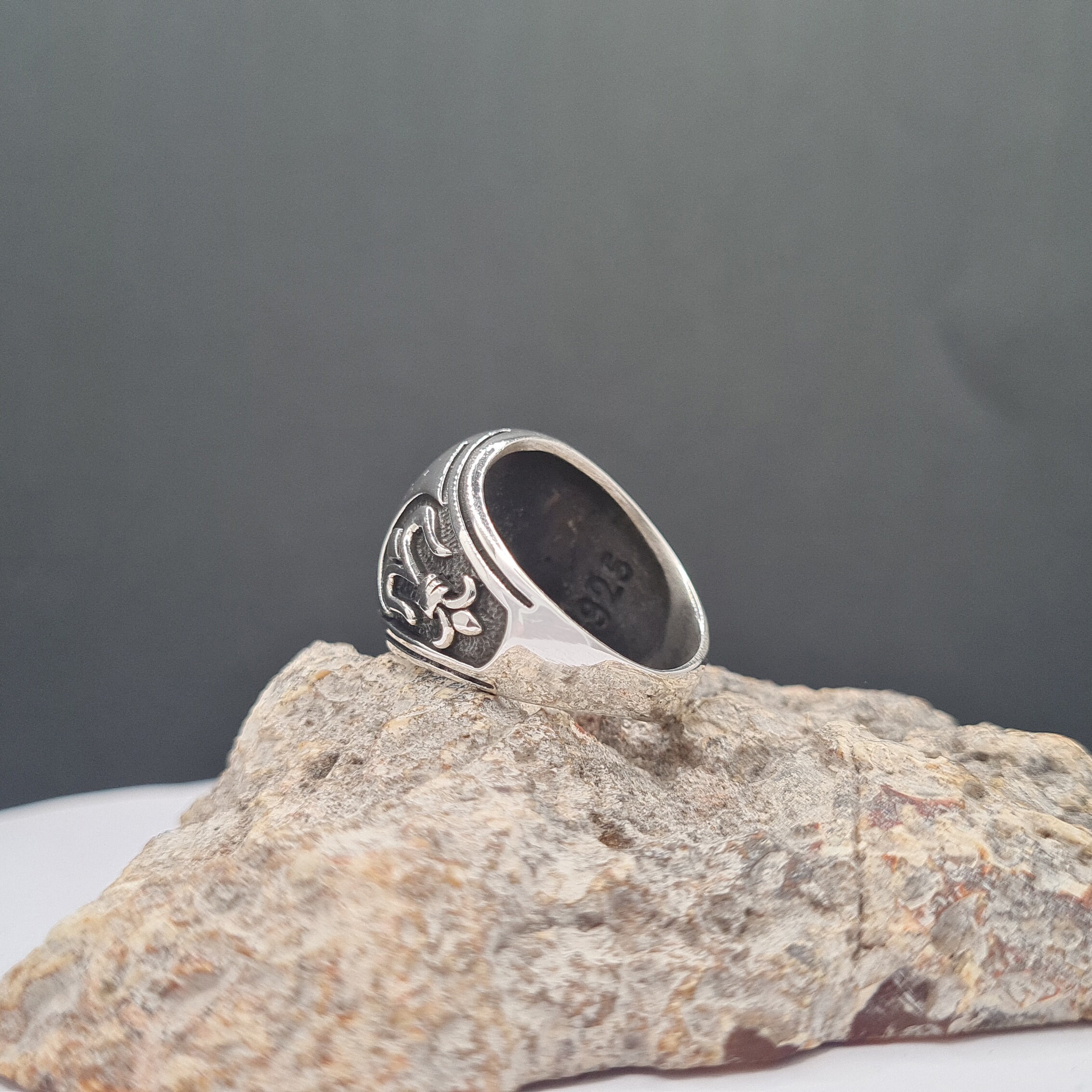 Silver Playing Card Ring Ace of Spades Men Ring Men Playing - Etsy