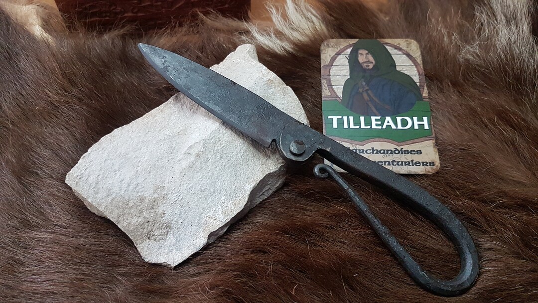 Hand Forged jack Knife Folding Knife in Carbon Steel // Leather Sheath ...