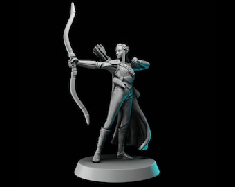 Female Elf Ranger Miniature - Etsy UK