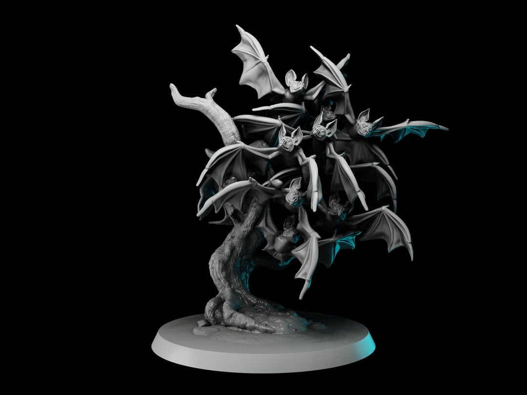 Swarm of Bats Tabletop Mini Dungeons and Dragons D&D - Etsy
