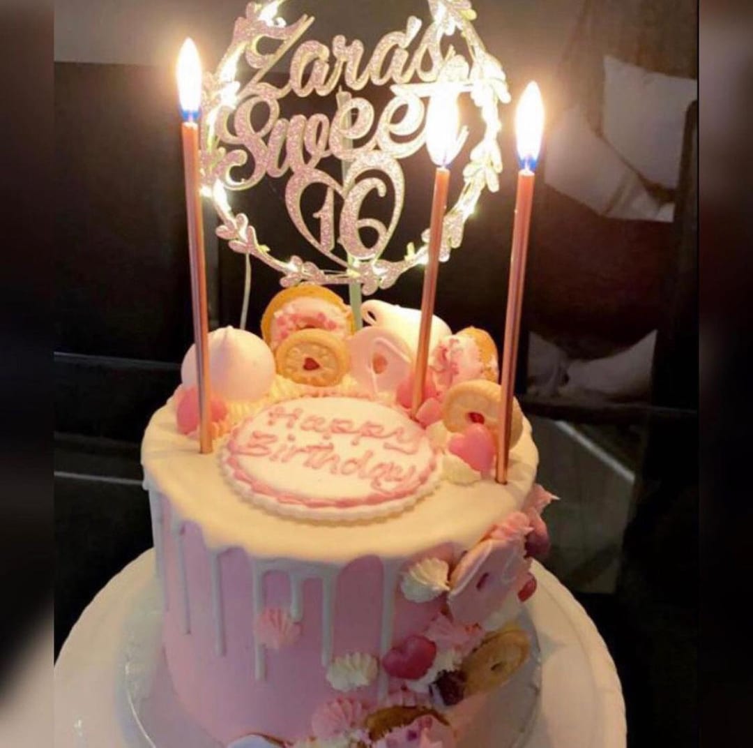 Customized Light up Cake Toppers - Etsy