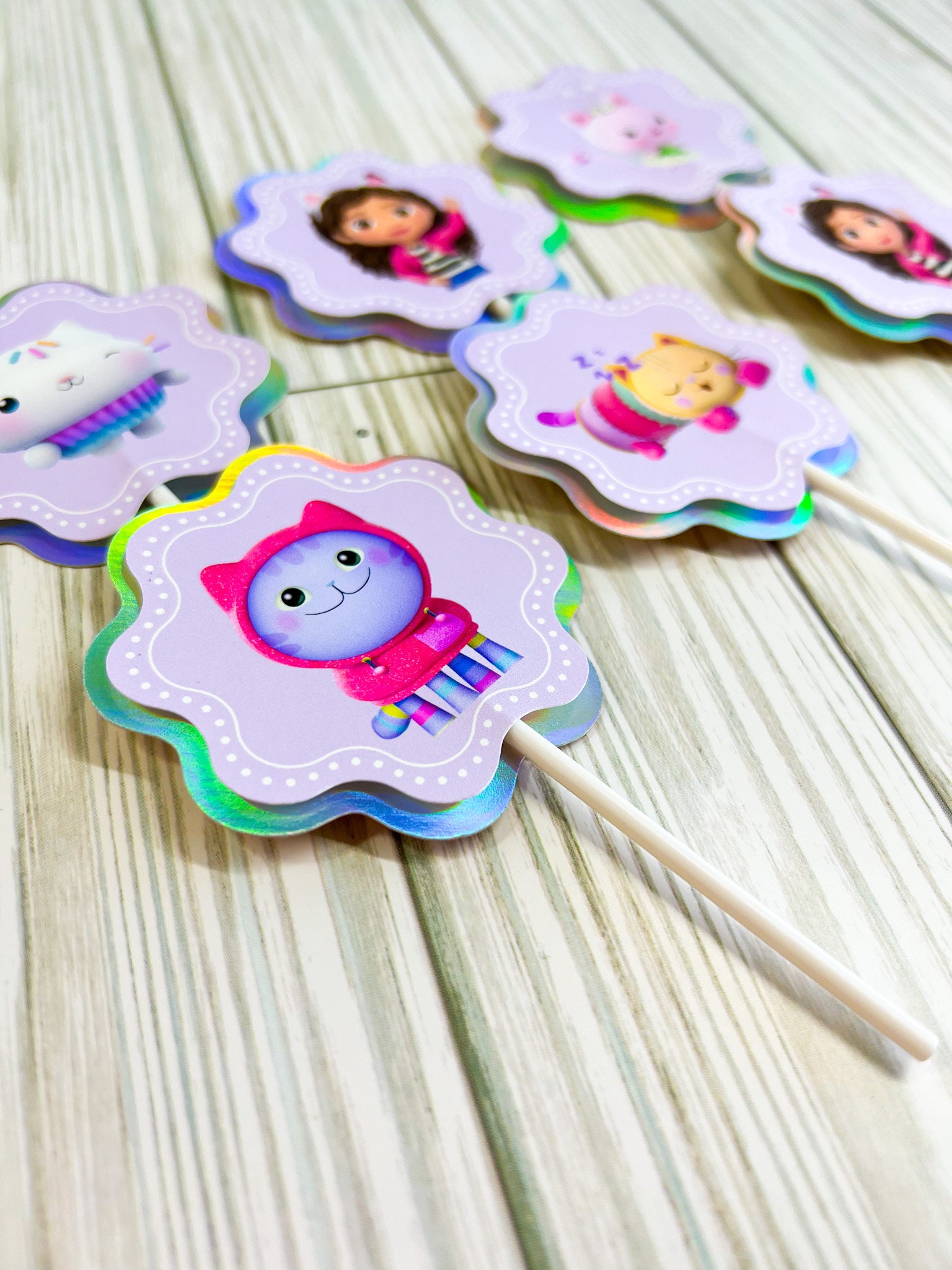 Gabbys Dollhouse Cupcake Topper Gabbys Dollhouse Etsy