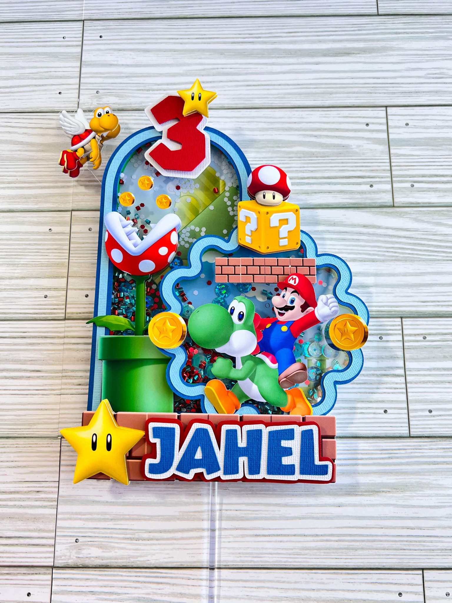 Mario Bross Cake Topper/ Mario Bross Party Decoration/ Mario - Etsy México