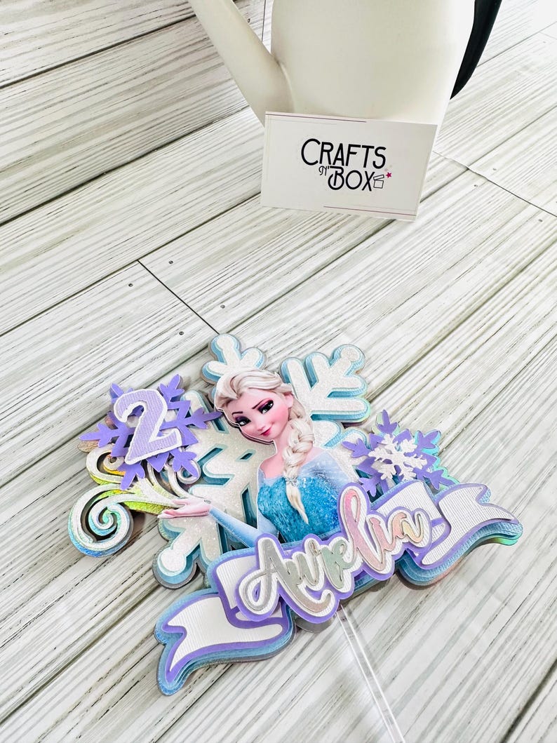 Frozen Cake Topper – Elsa Birthday Party Decoration for Girls - Etsy