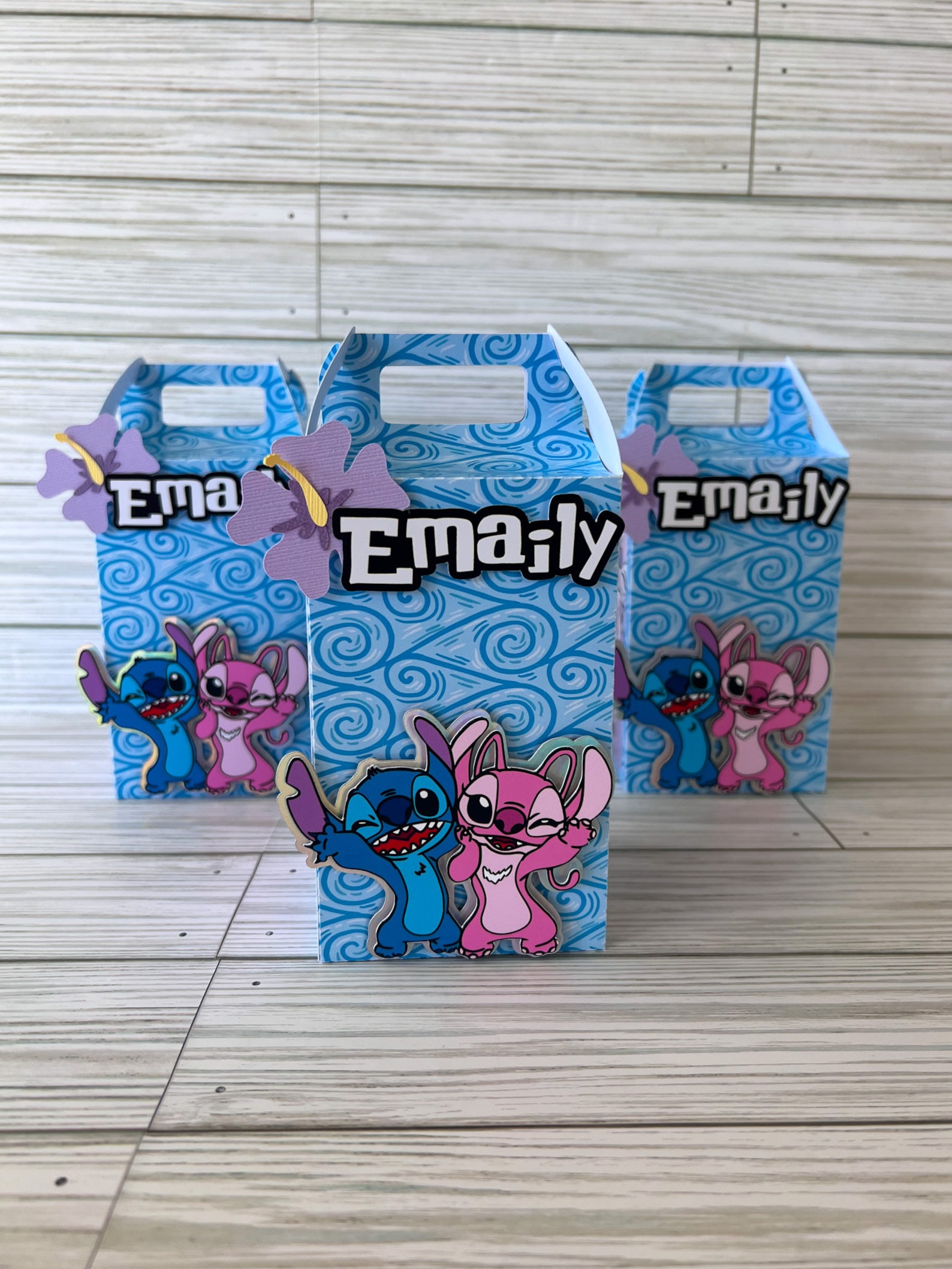Stitch Favor Box / Stitch Birthday Party / Stitch Birthday Decoration ...