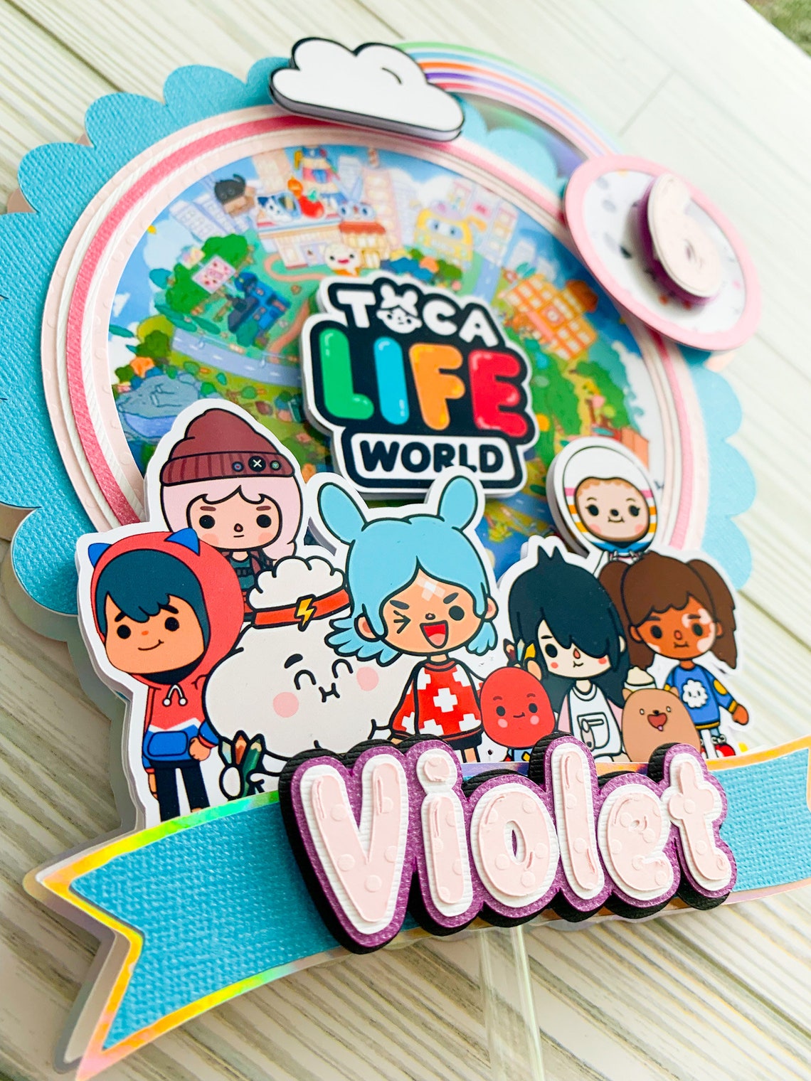 Toca Life World Cake Topper/ Toca Boca / Toca Life World/ Toca | Etsy