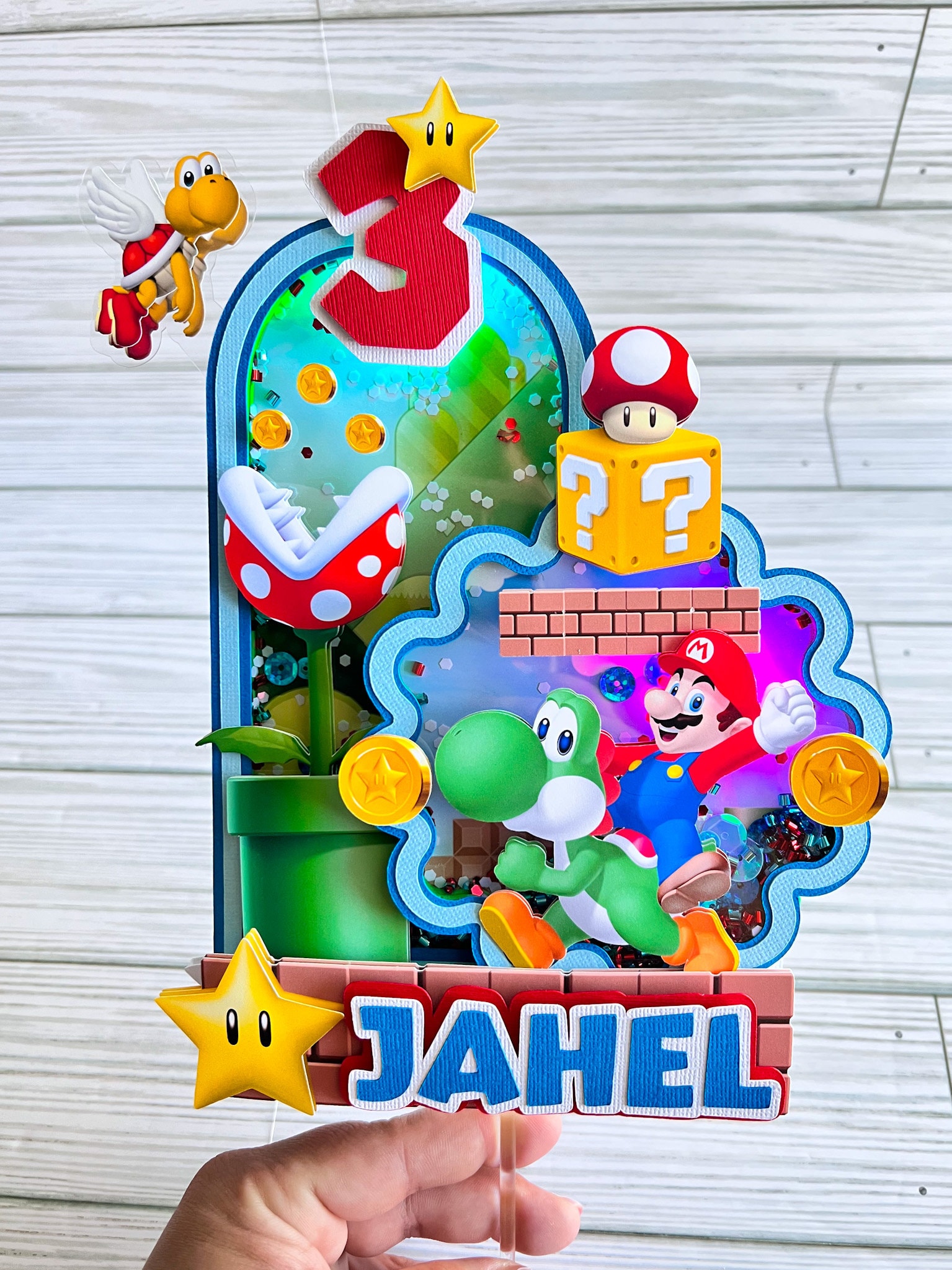 Mario Bross Cake Topper/ Mario Bross Party Decoration/ Mario - Etsy México