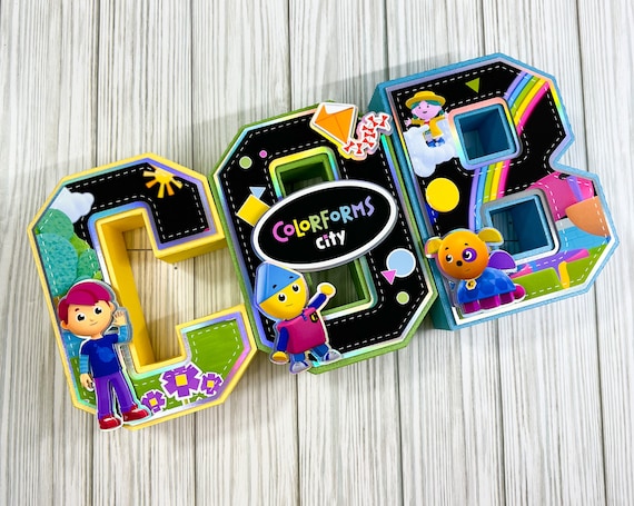 Charlie's Colorform City 3D Lettercharlie's Colorform - Etsy