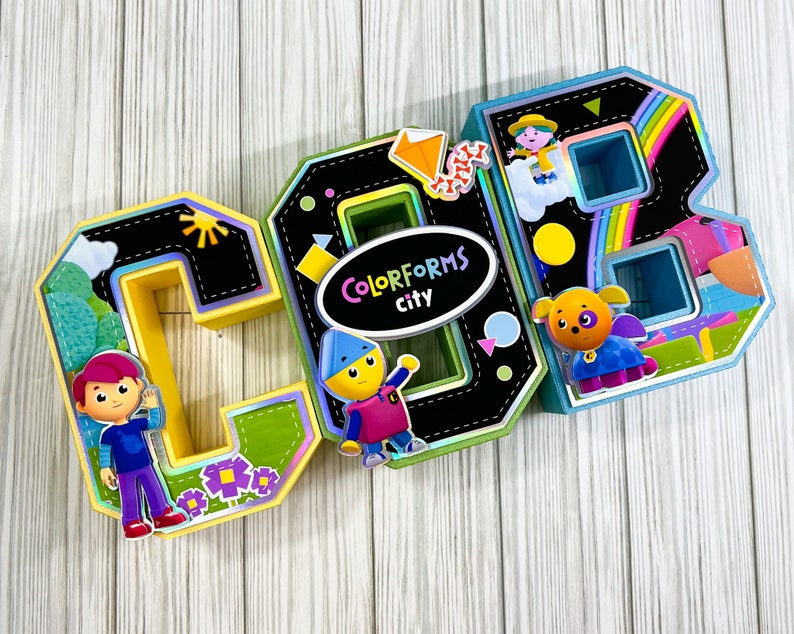 Charlie's Colorform City 3D Lettercharlie's Colorform - Etsy