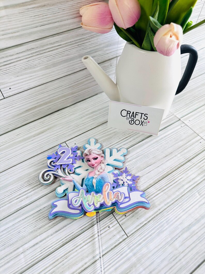 Frozen Cake Topper – Elsa Birthday Party Decoration for Girls - Etsy