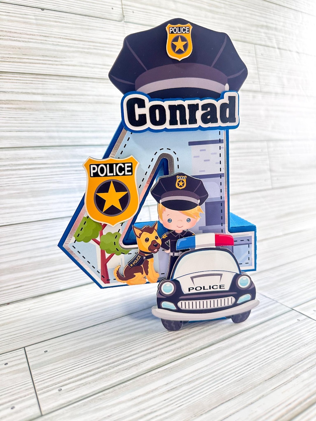 Police Birthday/ Police Officer/ Policeparty Decor/police Officer Decor ...