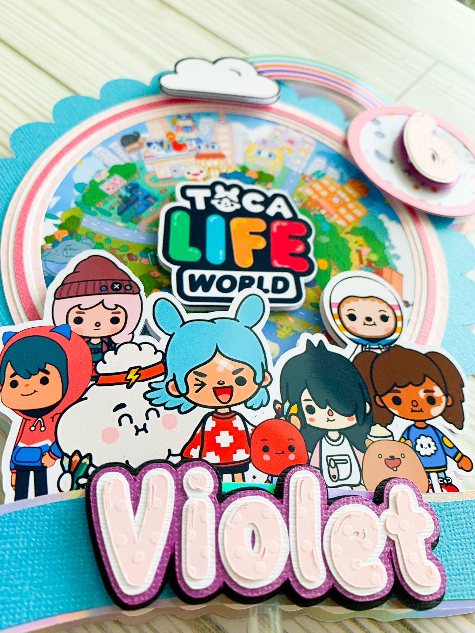 Toca Life World Cake Topper/ Toca Boca / Toca Life World/ Toca | Etsy