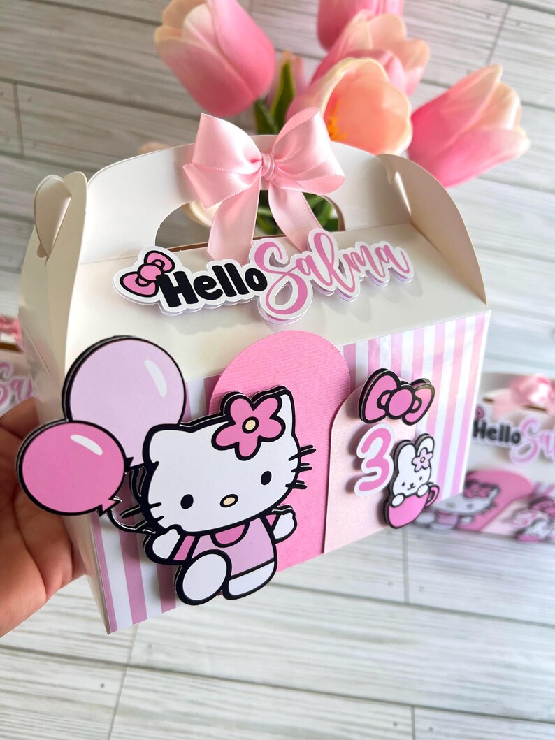 Pink Bow Party Favor Boxes – Cute and Adorable Party Decorations - Etsy