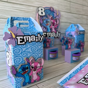Stitch Favor Box / Stitch Birthday Party / Stitch Birthday Decoration ...
