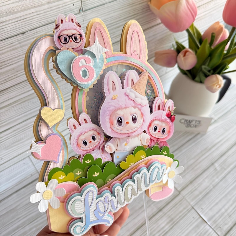 Labubu Cake Toppers - Etsy