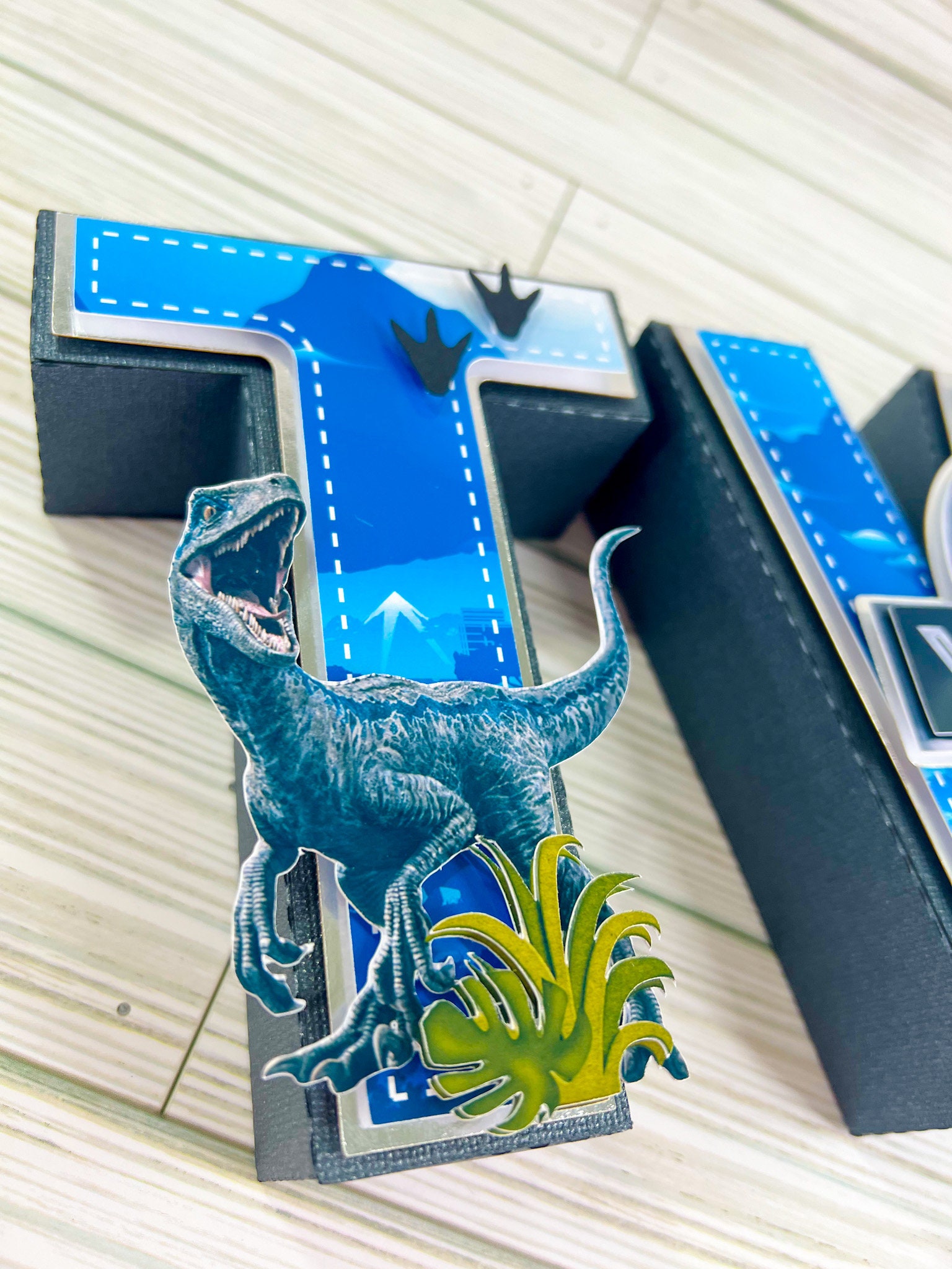 Jurassic World 3D Letter/ Jurassic Park/ Jurassic World the - Etsy