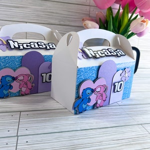 Stitch Favor Box/ Stitch Birthday Party/ Stitch Birthday Decoration ...