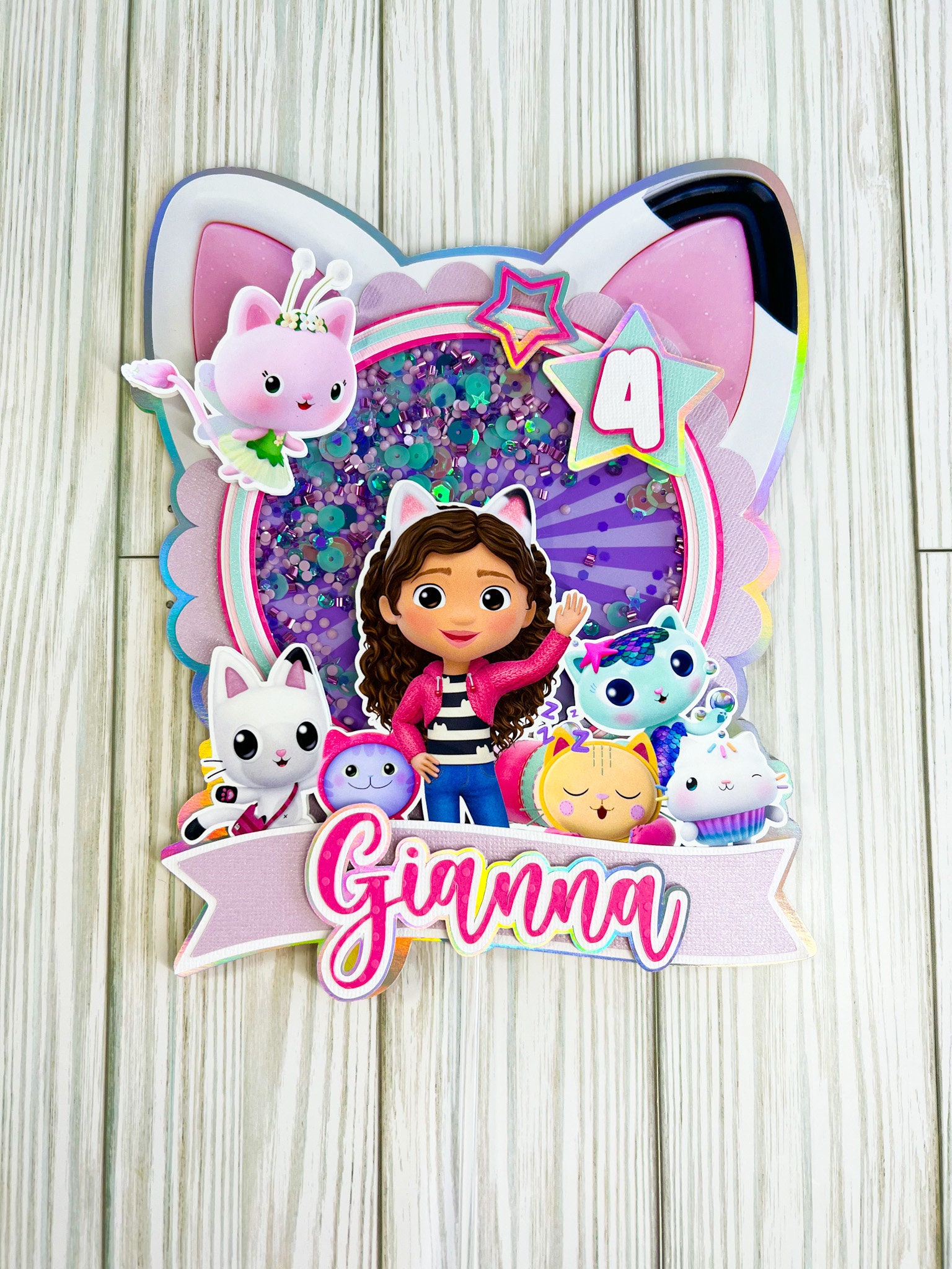 Gabby's Dollhouse Cake Topper/ Gabby's Dollhouse Party - Etsy