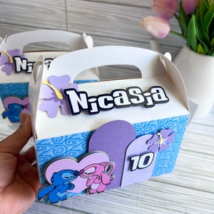 Stitch Favor Box/ Stitch Birthday Party/ Stitch Birthday Decoration ...