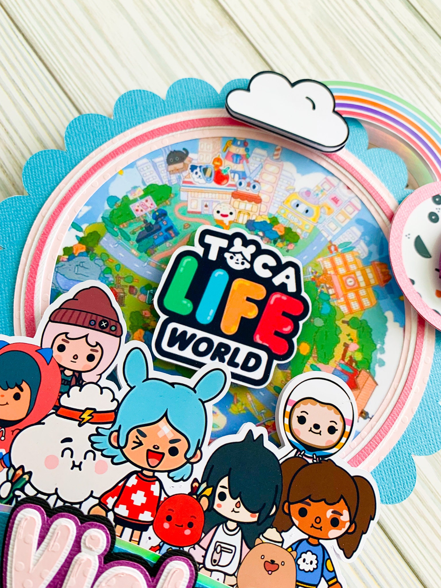 Toca Life World Cake Topper Toca Boca Toca Life World Toca Etsy
