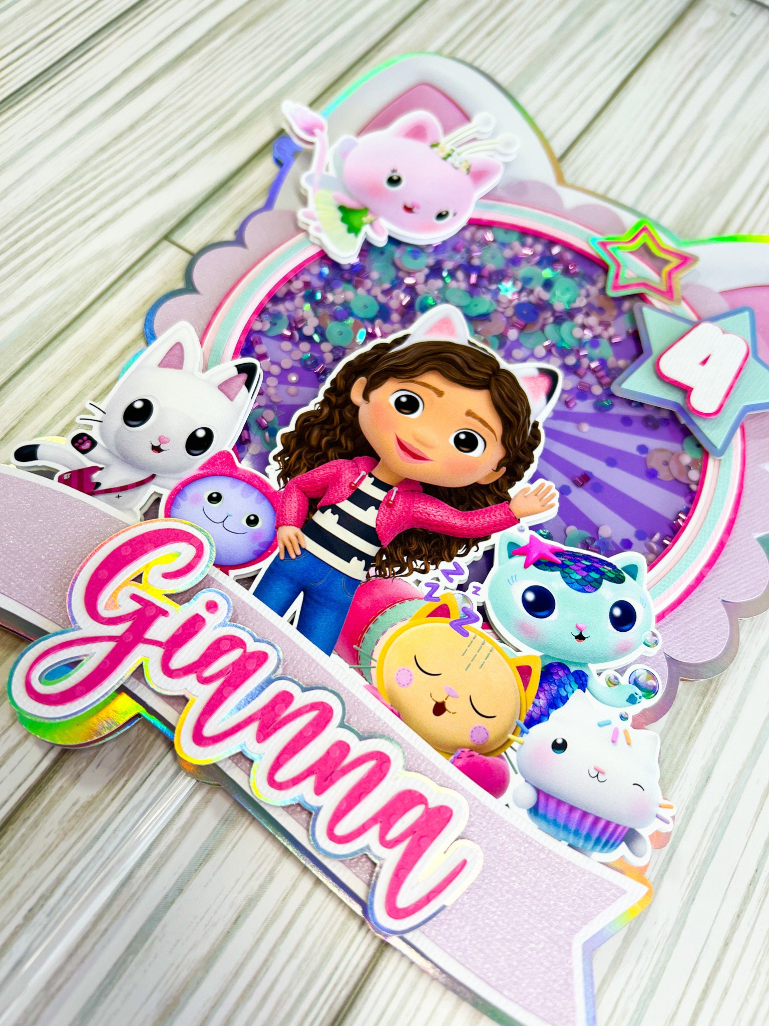 Gabby's Dollhouse Cake Topper/ Gabby's Dollhouse Party - Etsy