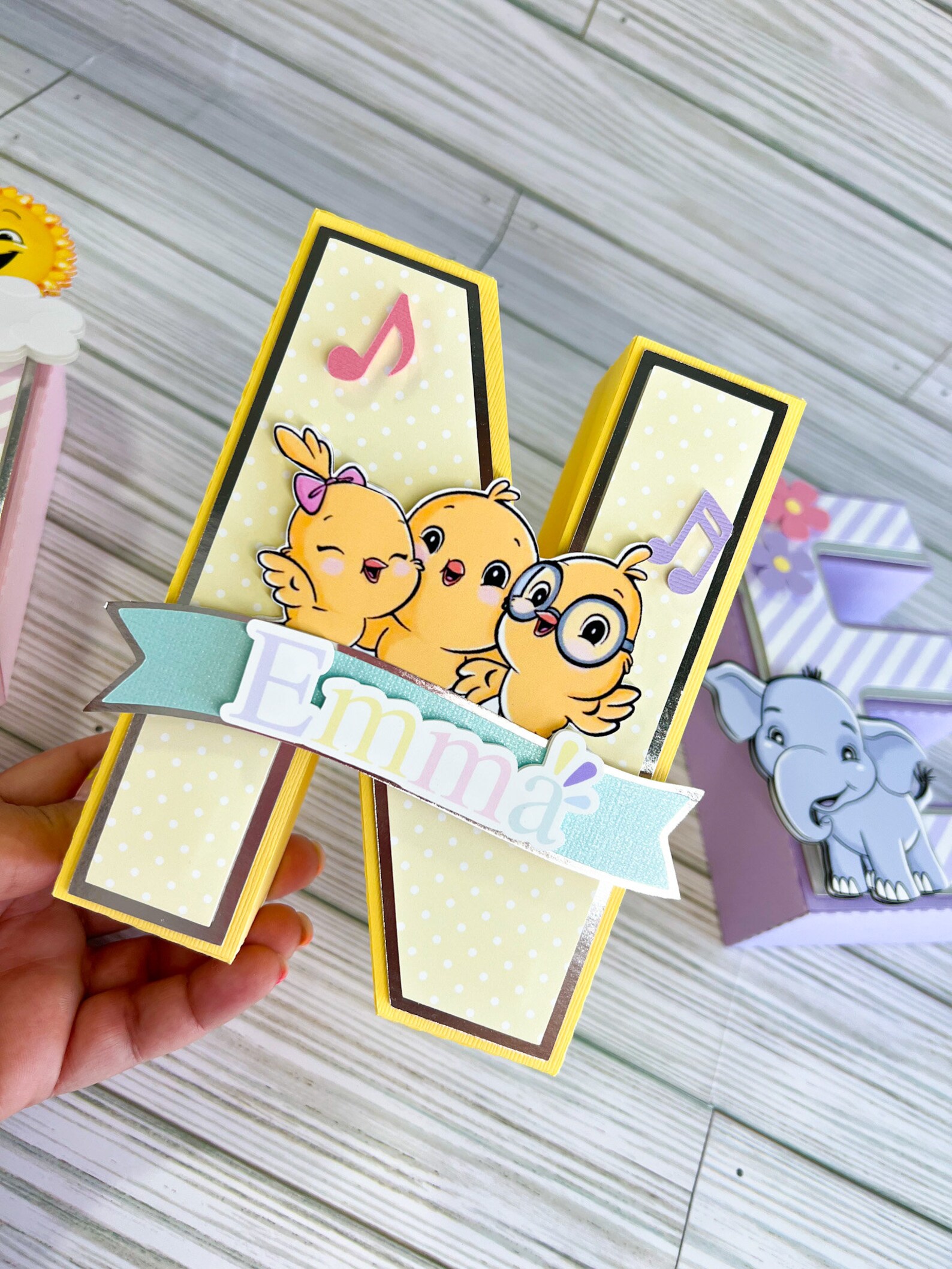 Canticos 3D Letters/1st Birthday/ Pastel Canticos Birthday / - Etsy