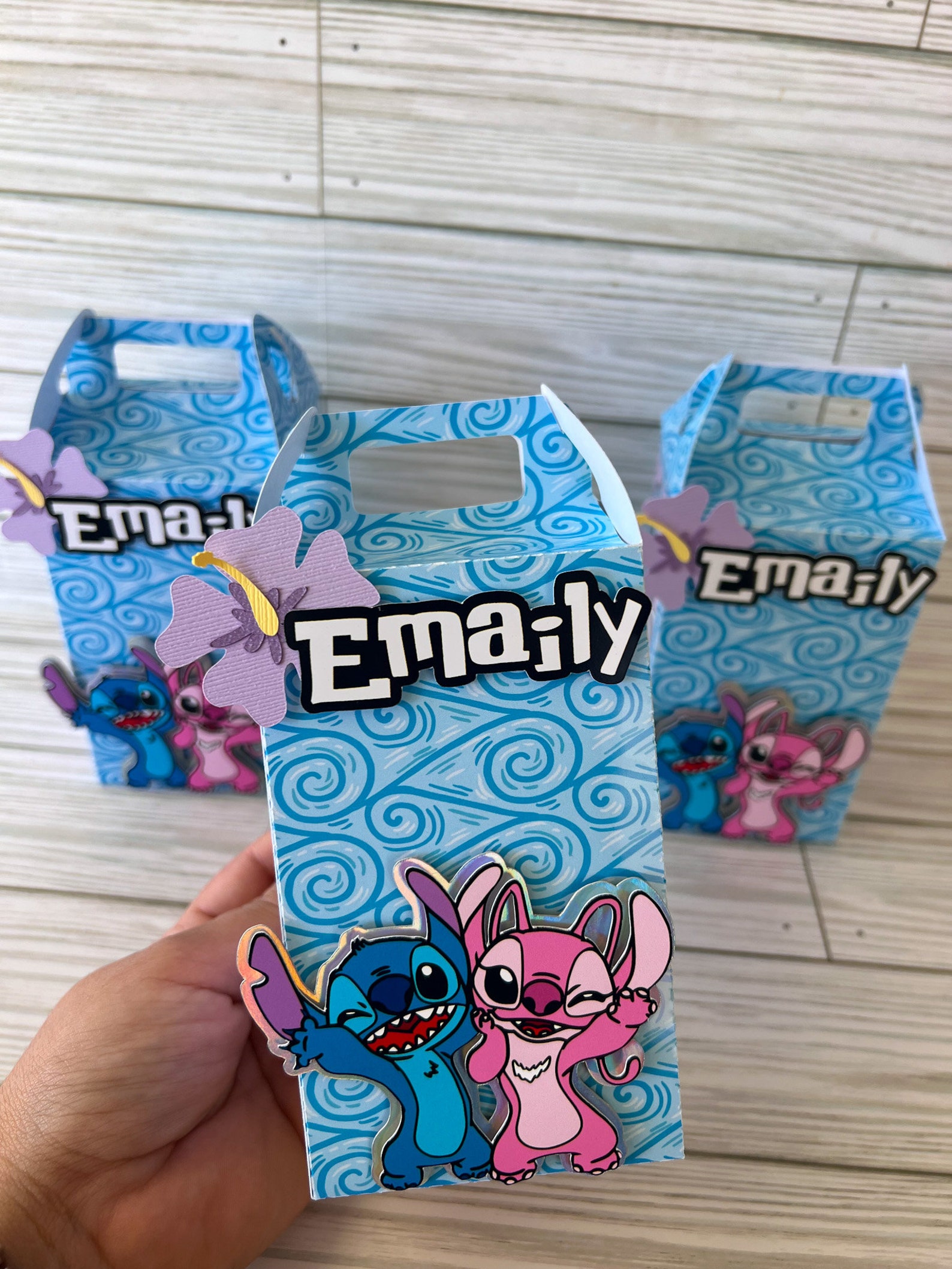 Stitch Favor Box/ Stitch Birthday Party/ Stitch Birthday - Etsy