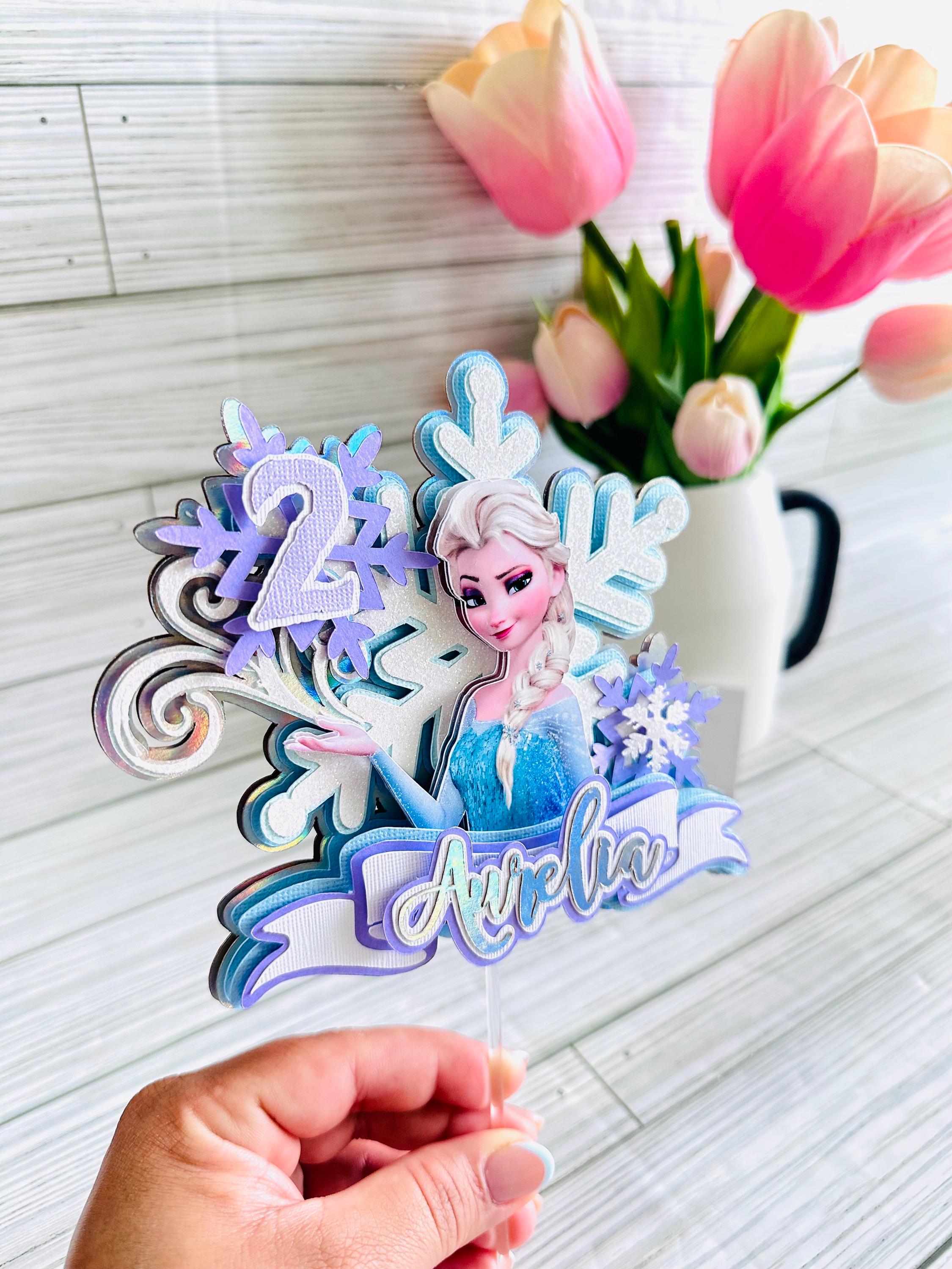 Frozen Cake Topper – Elsa Birthday Party Decoration for Girls - Etsy