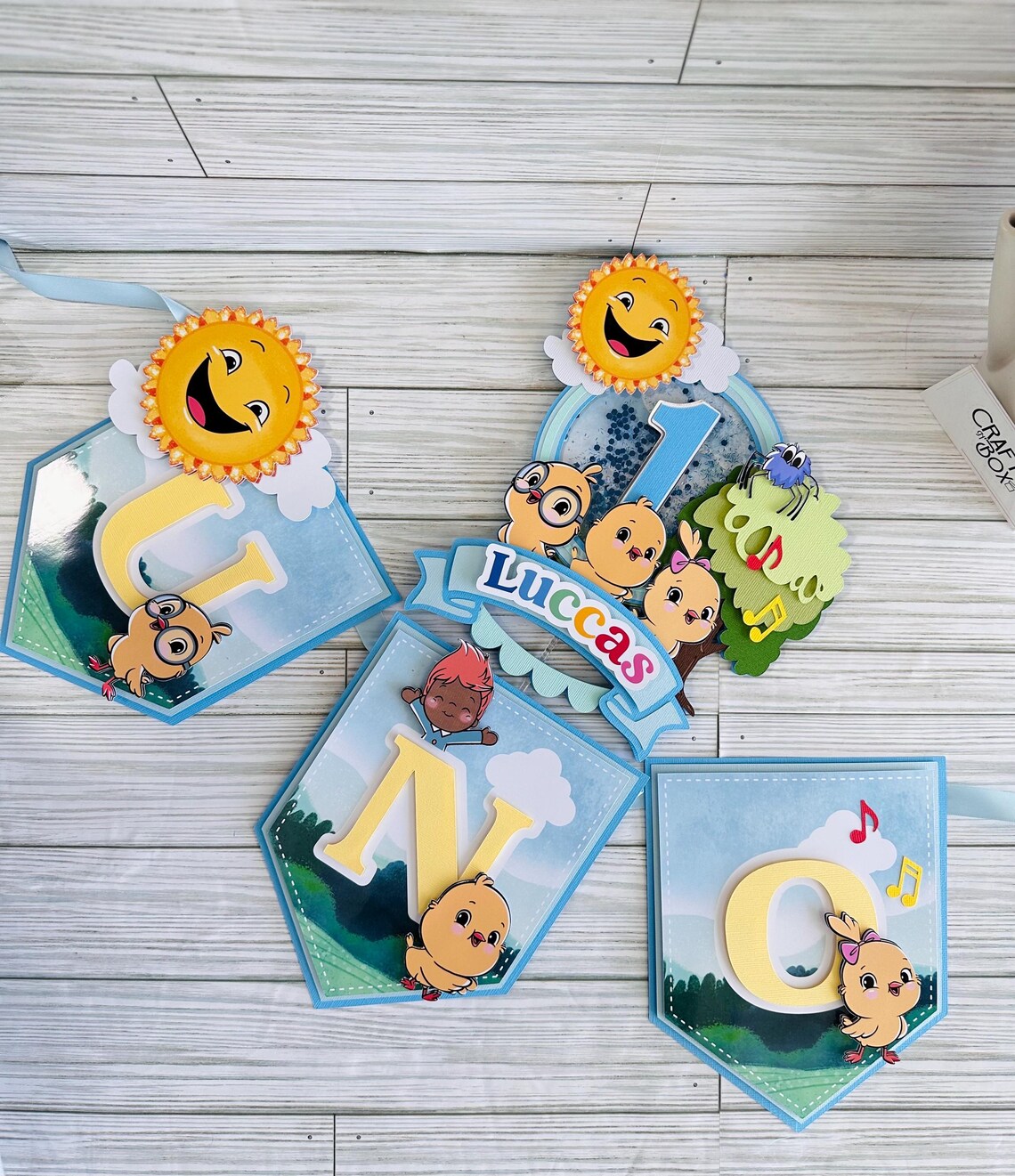 Canticos Birthday Bundle – Cake Topper and Highchair Banner for Baby ...