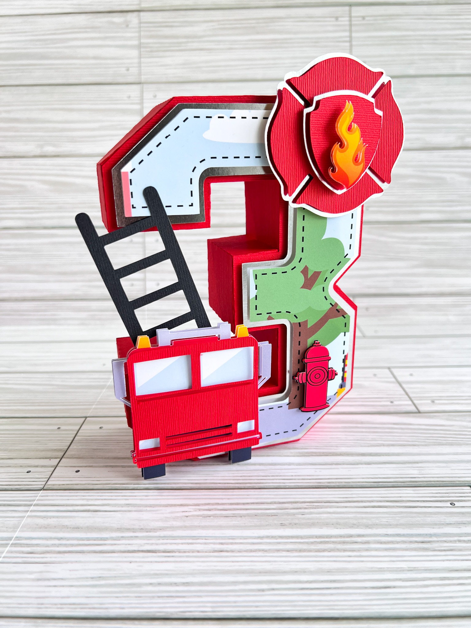 Fire Truck Birthday/ Fire Truck/ Firefighter Party Decor/ Fire Truck ...