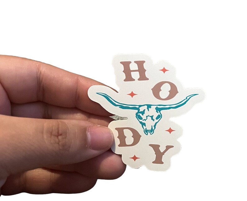 Howdy Waterproof Sticker, Western Sticker, Western Png - Etsy