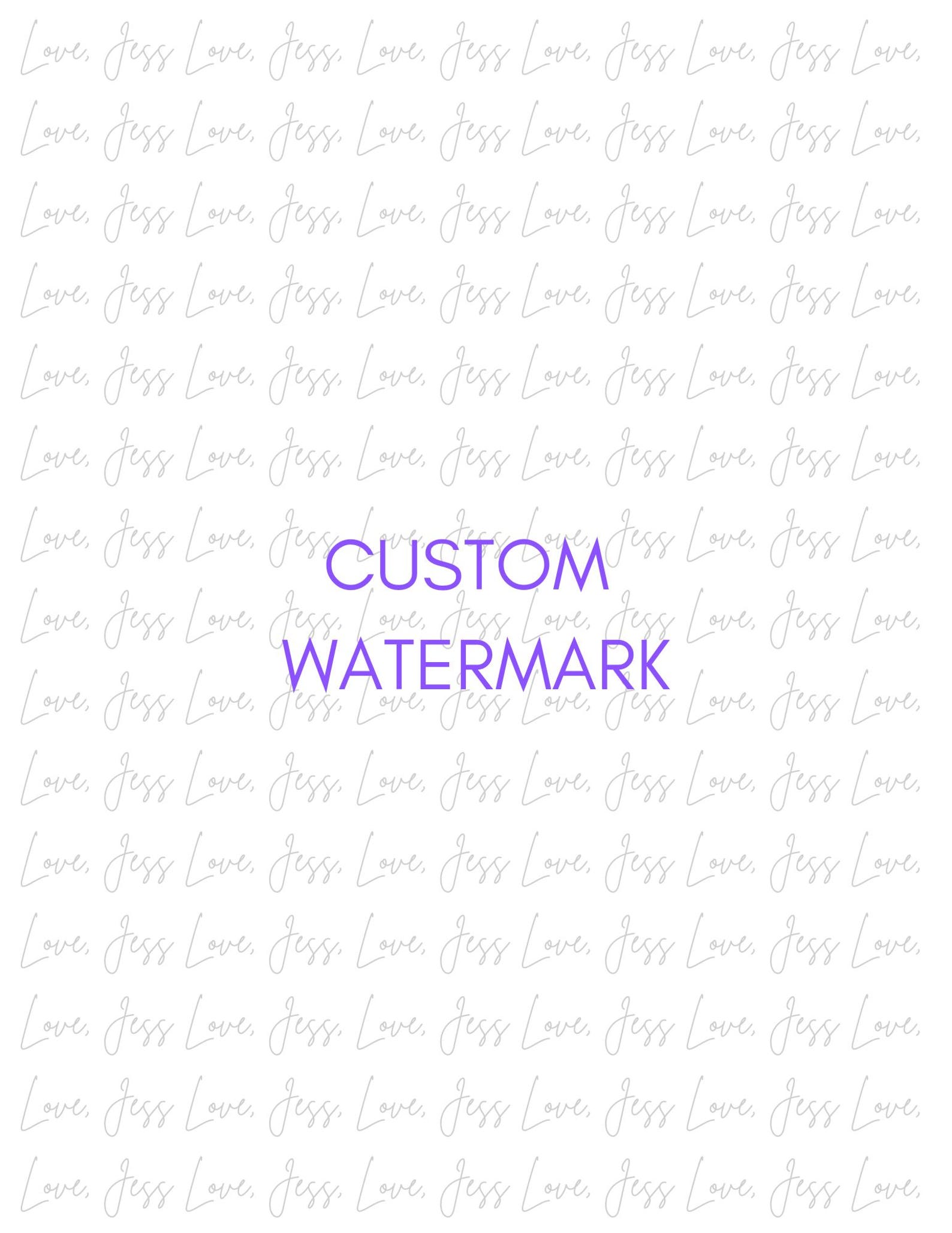 Custom Business Name Watermark, Small Business Supplies, PNG, Digital ...