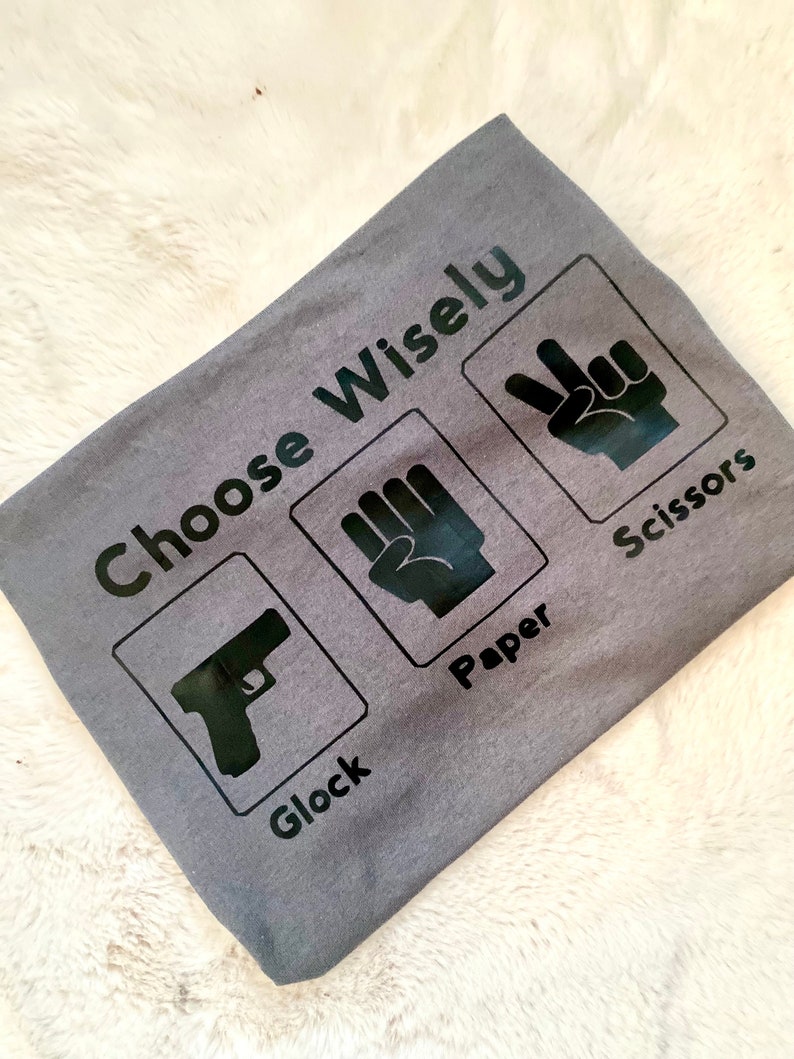 Adult Humor Shirts Glock Paper Scissors - Etsy