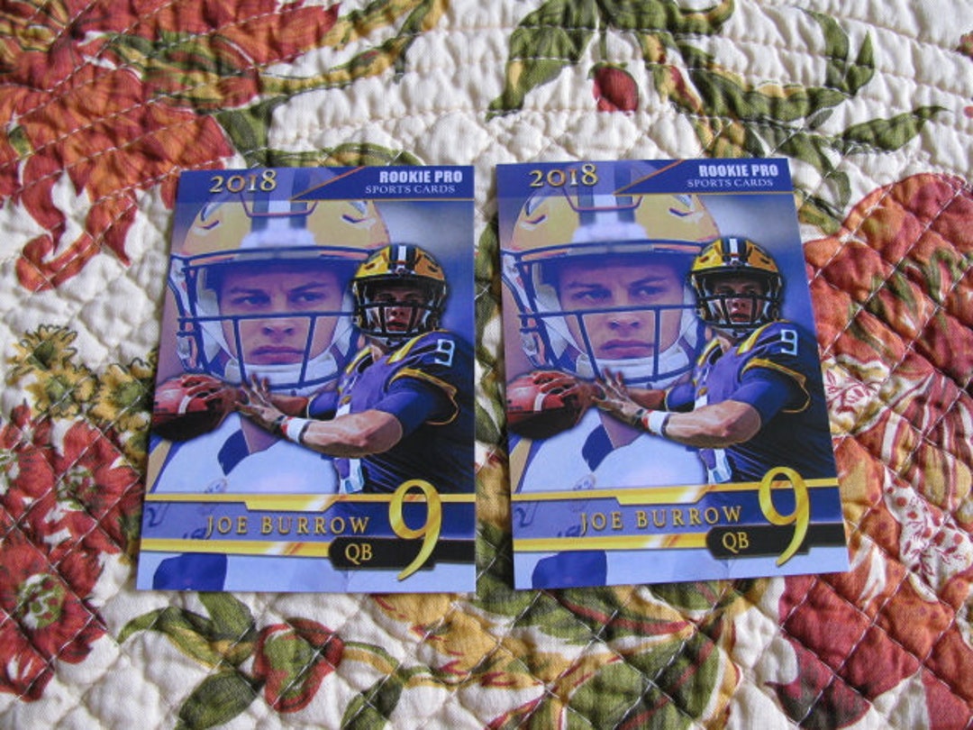2 Card Lot 2018 Joe Burrow LSU Rookie Pro Sports Cards RC Scarce - Etsy