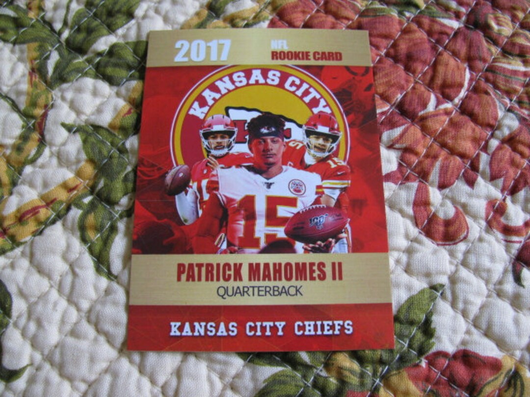 2017 Patrick Mahomes NFL Rookie Gold Platinum Rookie Phenoms Card 2000 ...