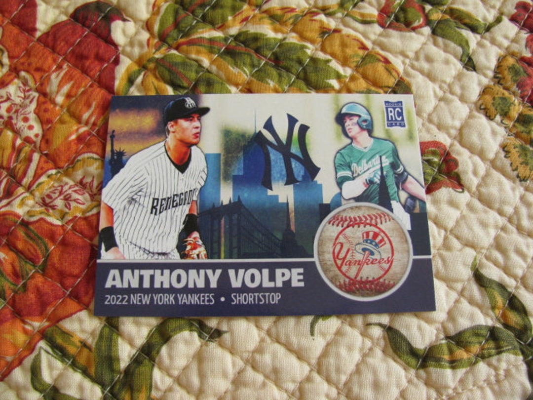 2022 NY Yankees Anthony Volpe Shortstop Custom Rookie Card Hot Card Free Ship - Etsy